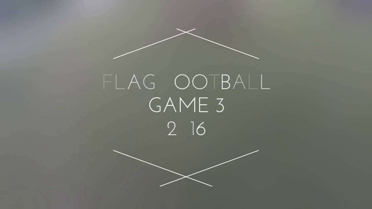 West Fork Flag Football 2016 Game 3 - YouTube