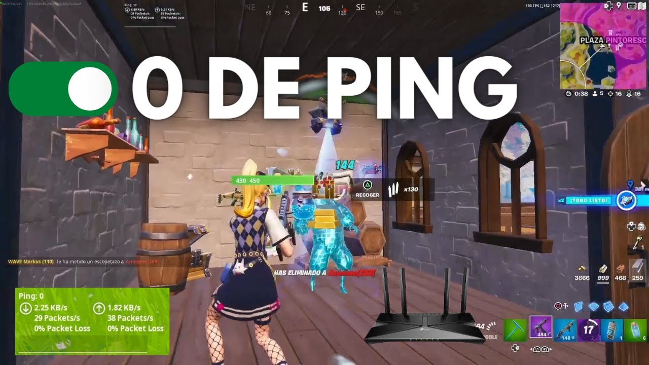 Así es el 0 de PING en FORTNITE - YouTube