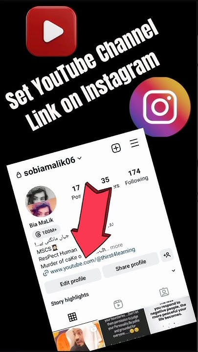 how to add YouTube Channel Link Instagram bio | Instagram mein YouTube channel ka Link kaise ...