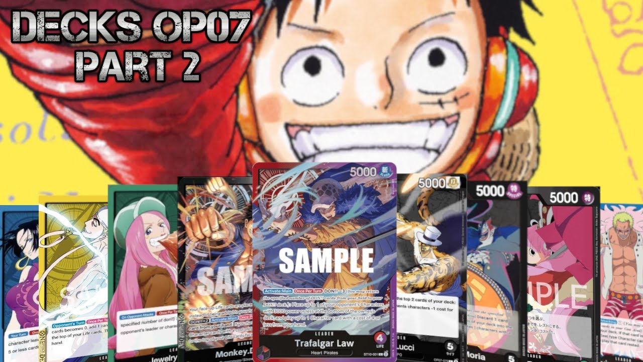 MEJORES DECKS PARA OP07 CON KYO TCG [2] | ONE PIECE TCG ESPAÑOL - YouTube