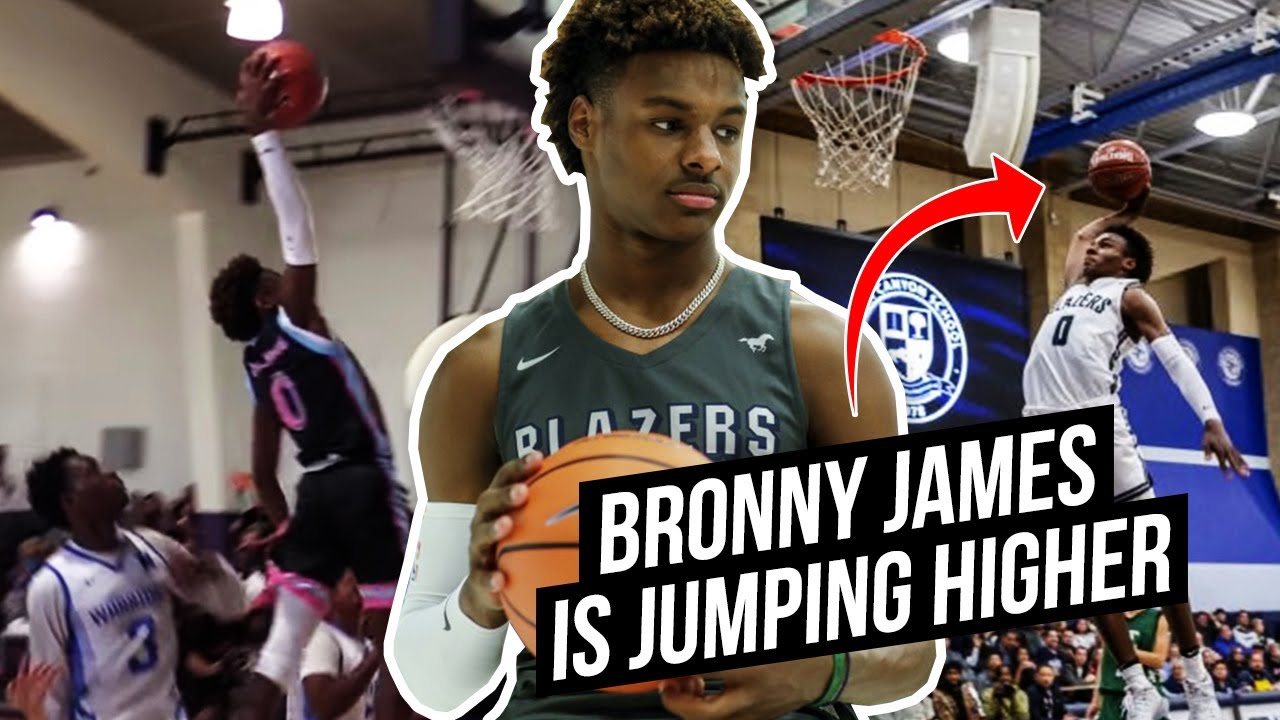 Bronny James DUNKS | Dunking Evolution Before and After Sierra Canyon ...
