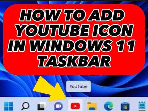 How to add YouTube to Taskbar (Quick & Easy) 2023 - YouTube
