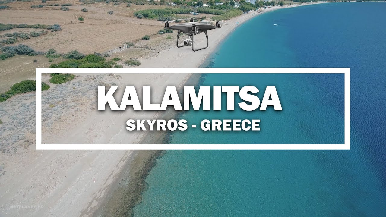 🎬 Kalamitsa Beach, Skyros - Greece (Drone) - YouTube