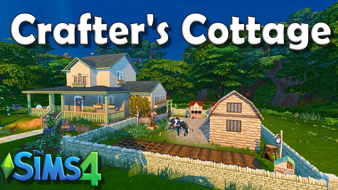 Sims 4 Speed Build No cc || Crafter's Farm || Cottage Living - YouTube