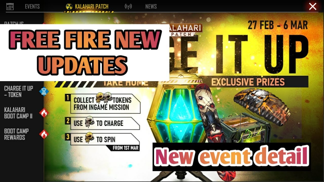 FREE FIRE NEW UPDATE NEW EVENT FULL DETAILS AND MUCH MORE - YouTube