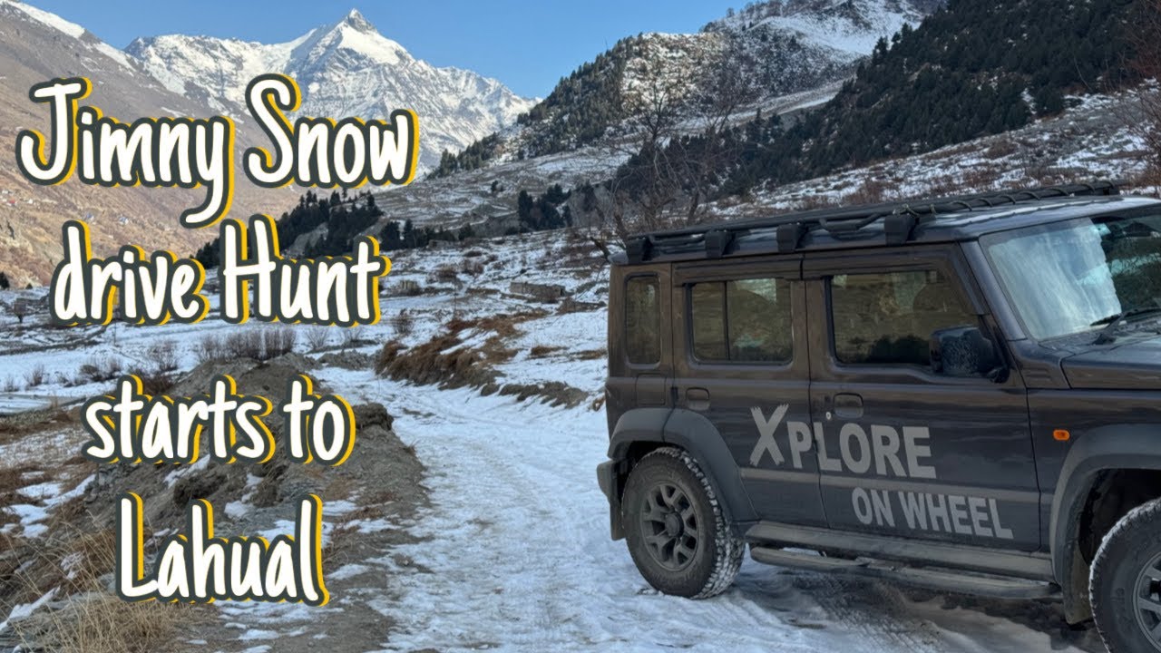 Jimny First Snow drive of 2024 Starts to Lahual #jimnysnowhunting # ...