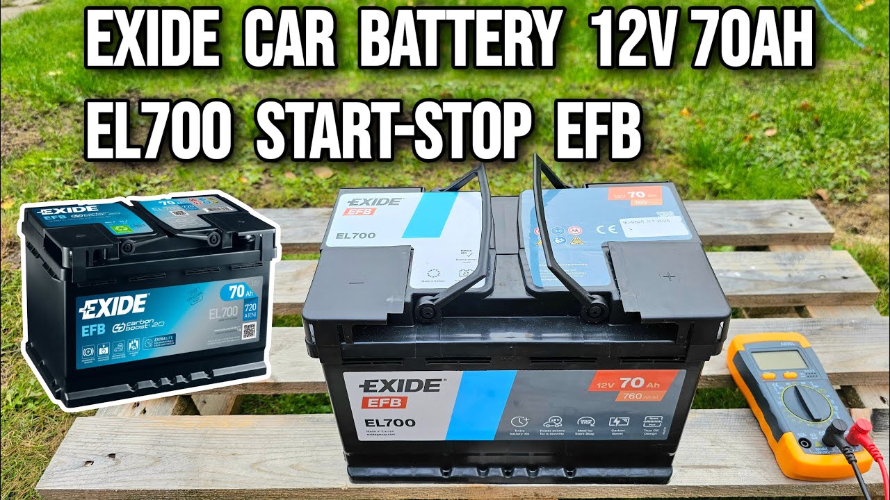 HIGH QUALITY CAR BATTERY Exide EL700 70Ah 760A With Start Stop EFB L278 ...