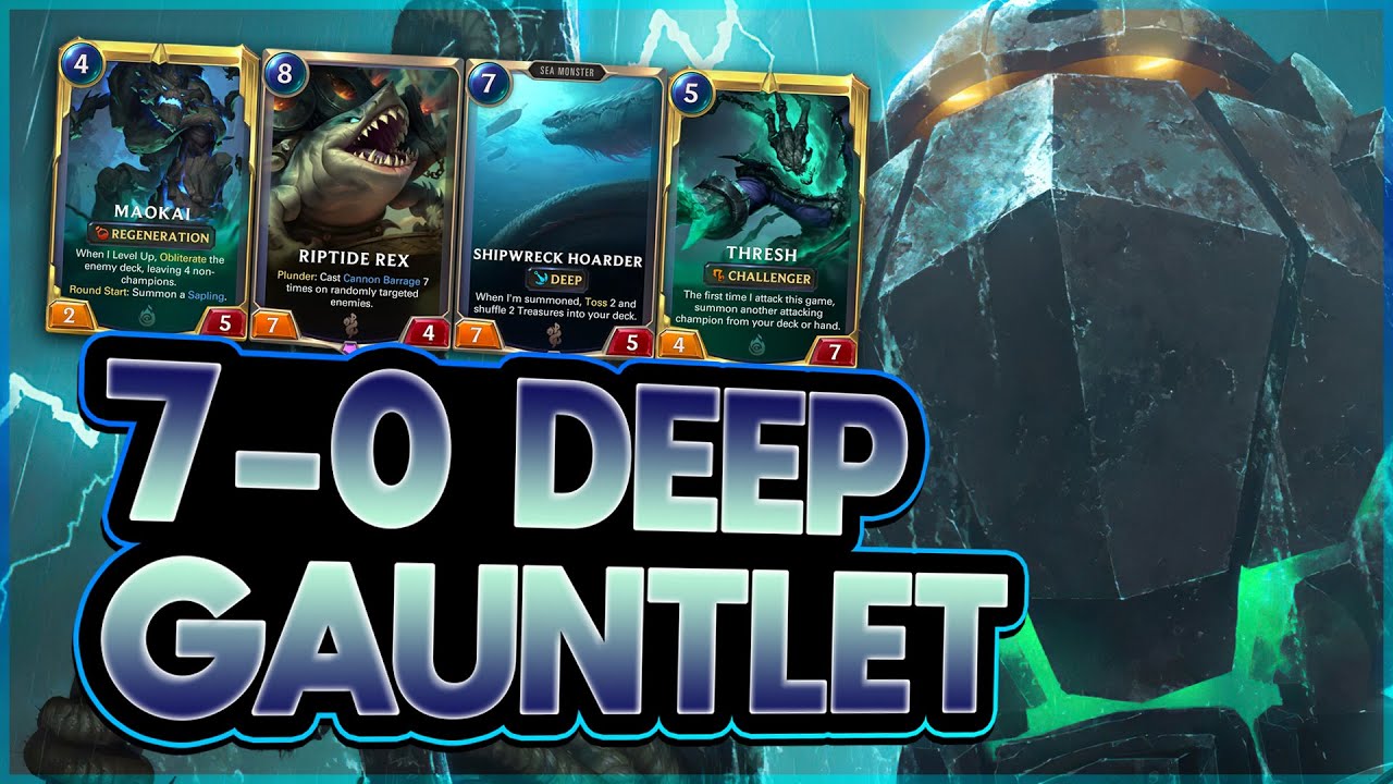 BEAT SINGLETON GAUNTLET With Deep! | Legends of Runeterra | Rising Tides | Gauntlet - YouTube