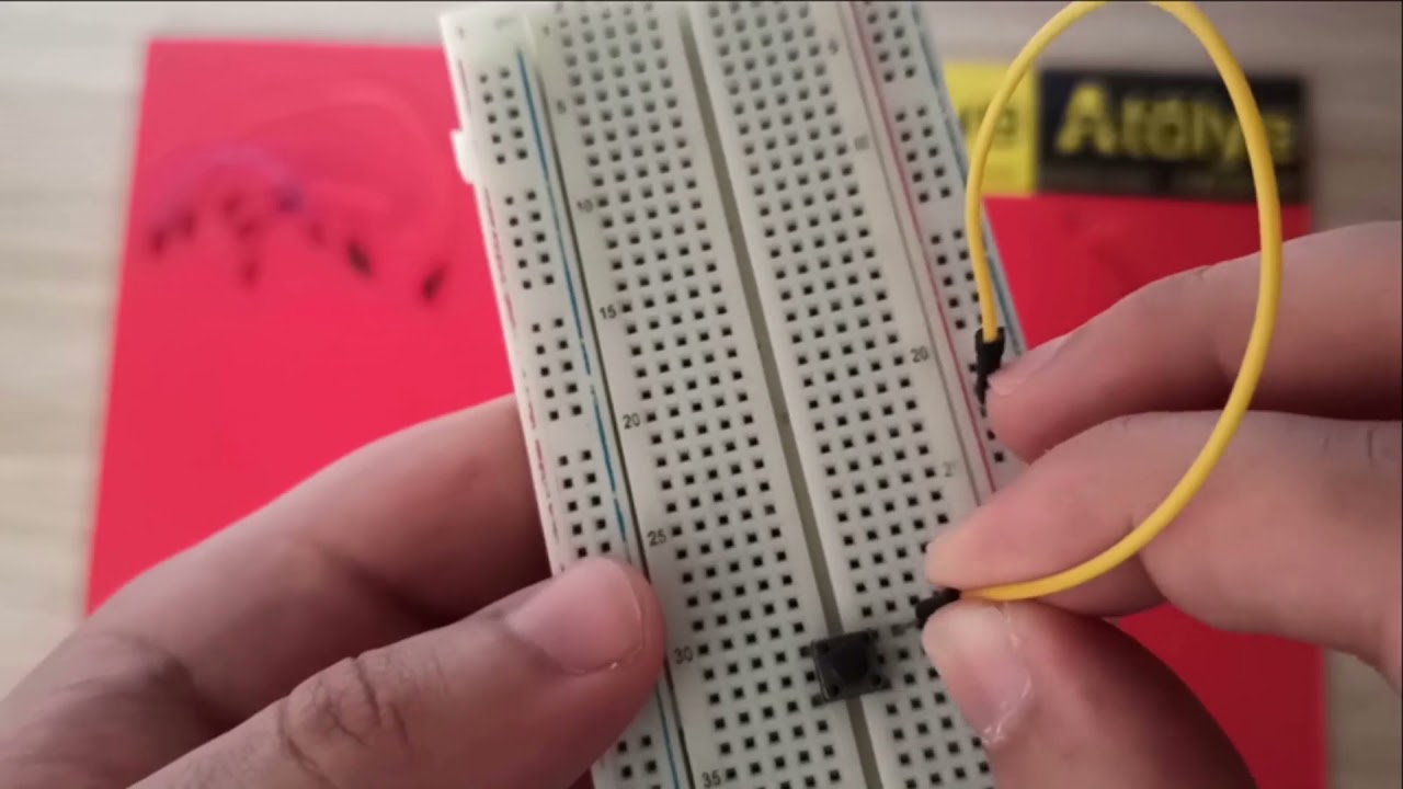 BreadBoard Üzerinde Butonlu Led Devresi Kuralım.(Let's set up a Button ...