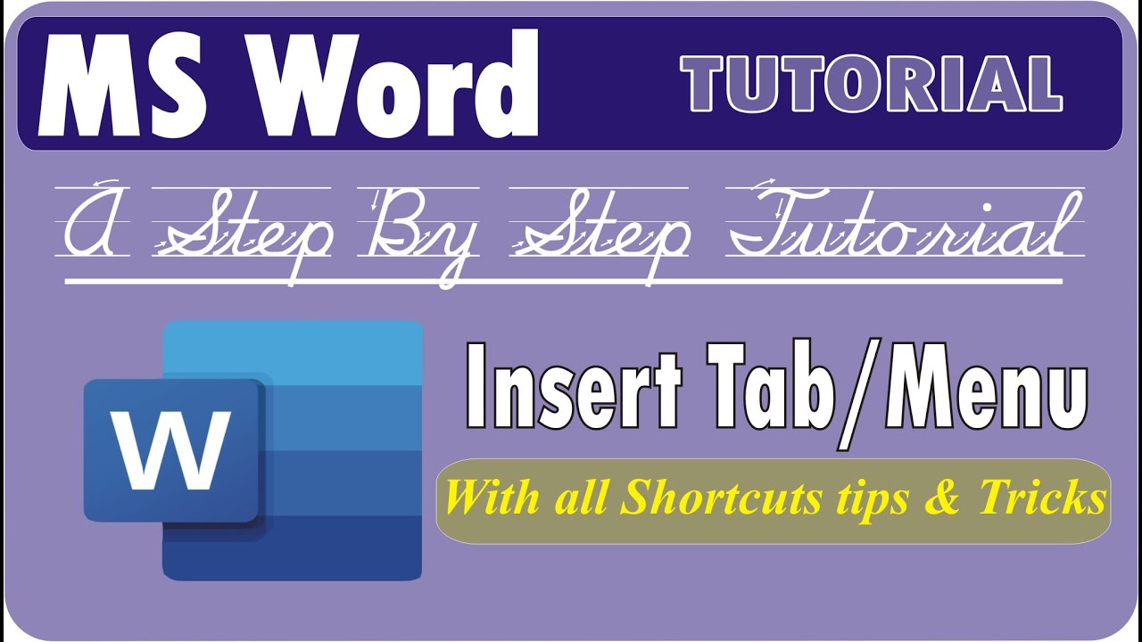 #insert Tab/Menu in MS Word - YouTube