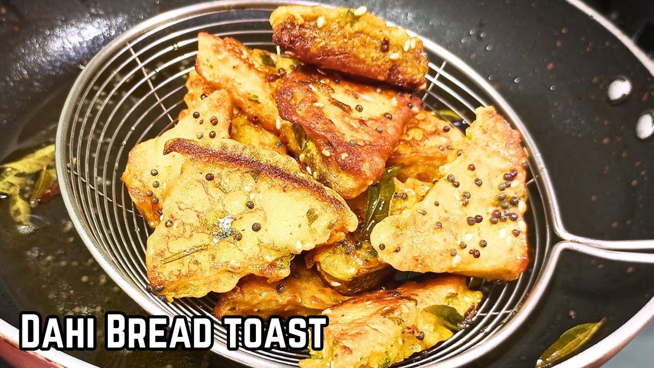 2 Minutes Bread Snacks | Dahi Bread Toast Recipe | New Recipe | Easy ...
