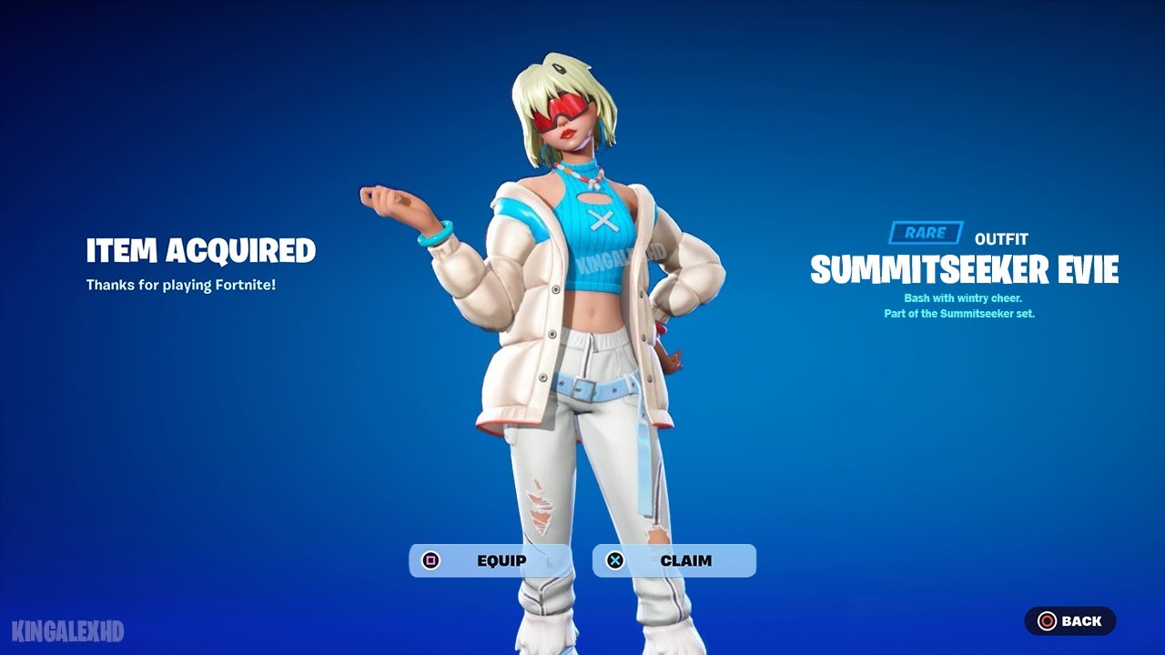 How To Get Summitseeker Evie Skin Now Free In Fortnite Unlocked Summitseeker Evie Bundle