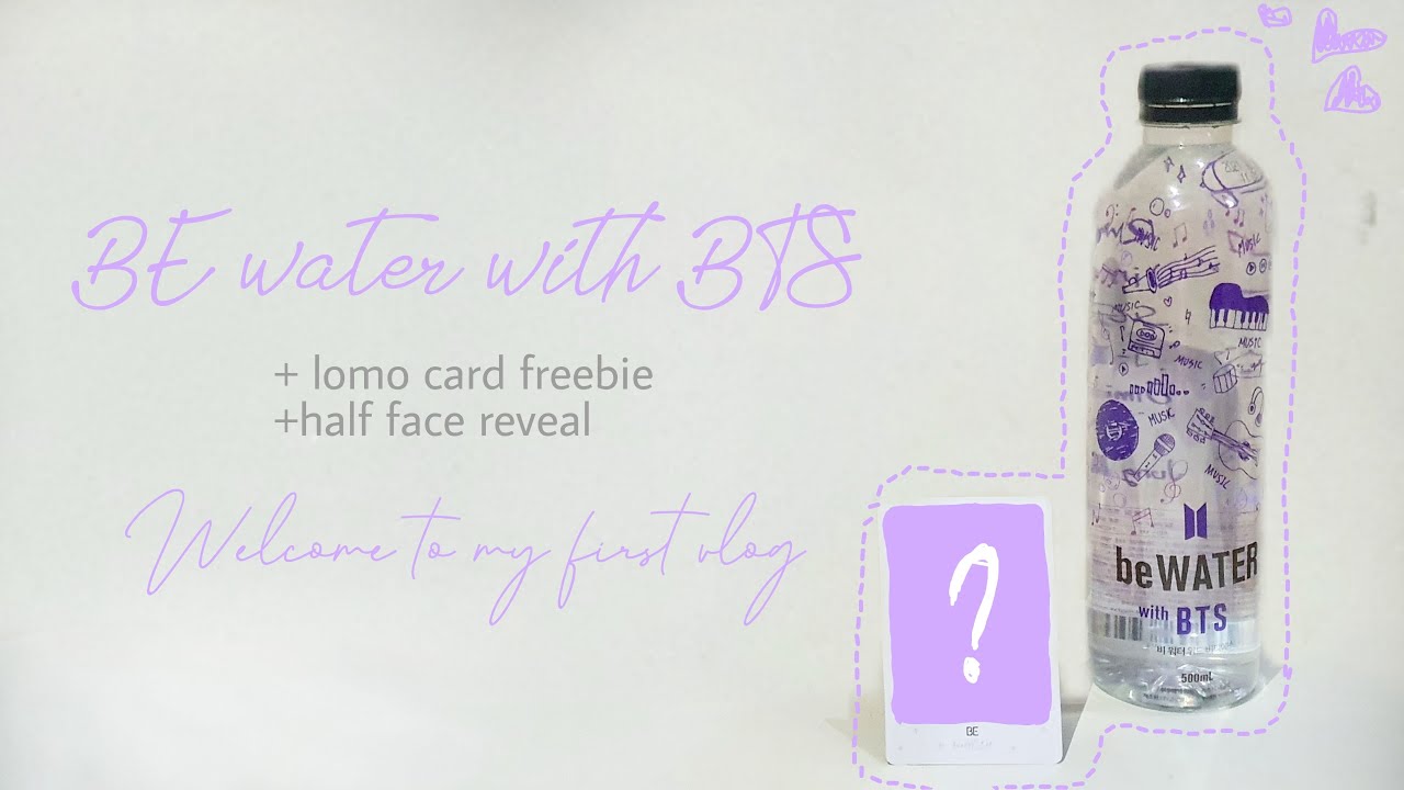 BE water with BTS review // my first ever vlog - YouTube