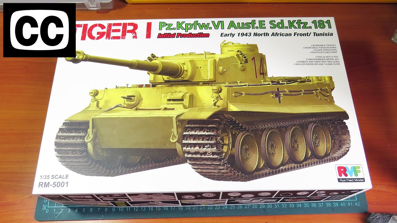 TIGER I - Rye Field Model - Review - Unboxing - YouTube