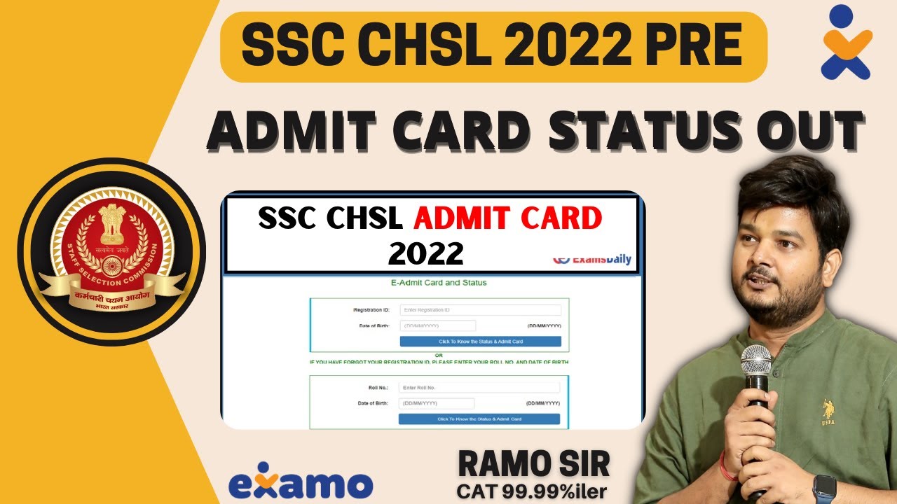 CHSL का Admit Card Status आना शुरू ️🔥 - YouTube