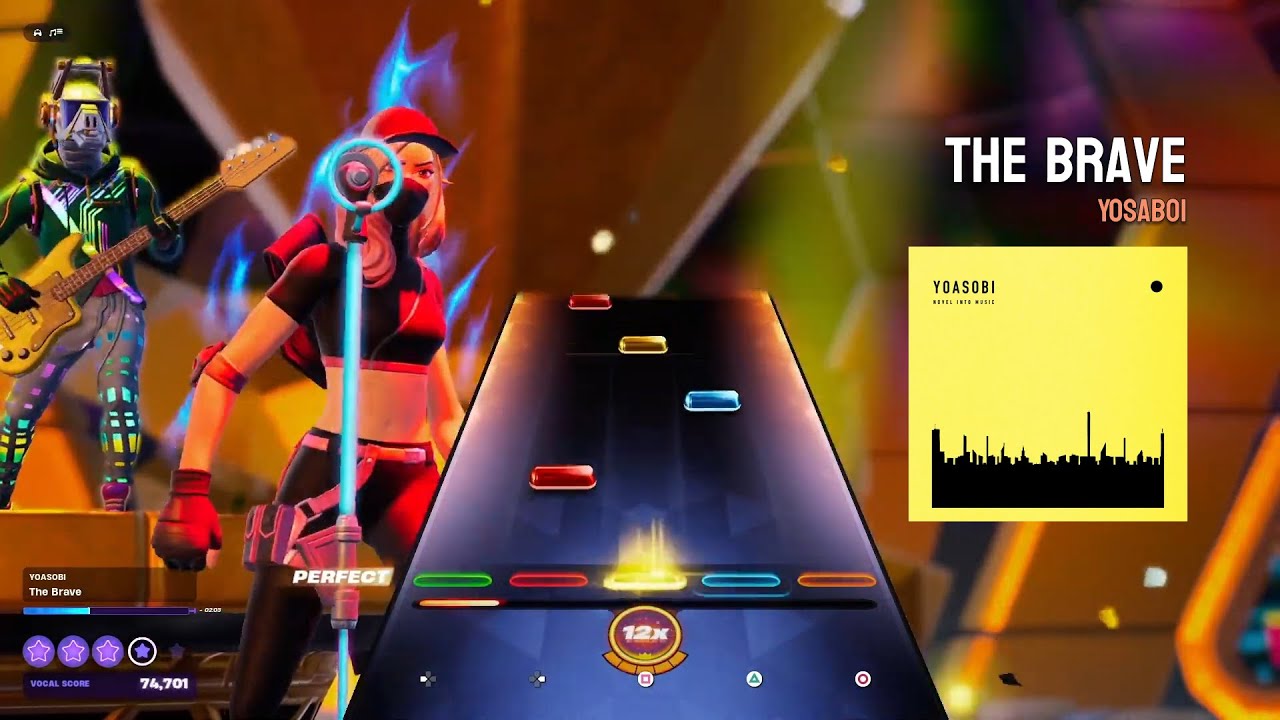 The Brave - Yoasobi - Fortnite Festival (Expert Vocal Flawless) - YouTube