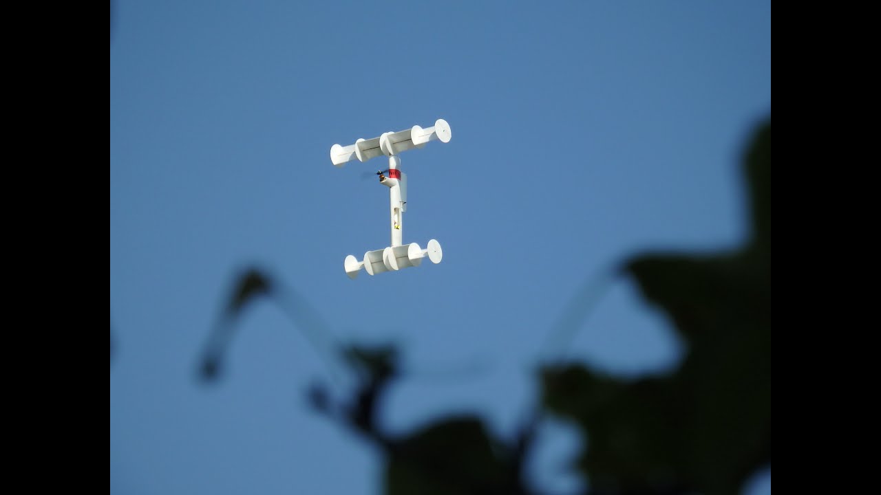 Magnus effect twin rotorcraft - YouTube