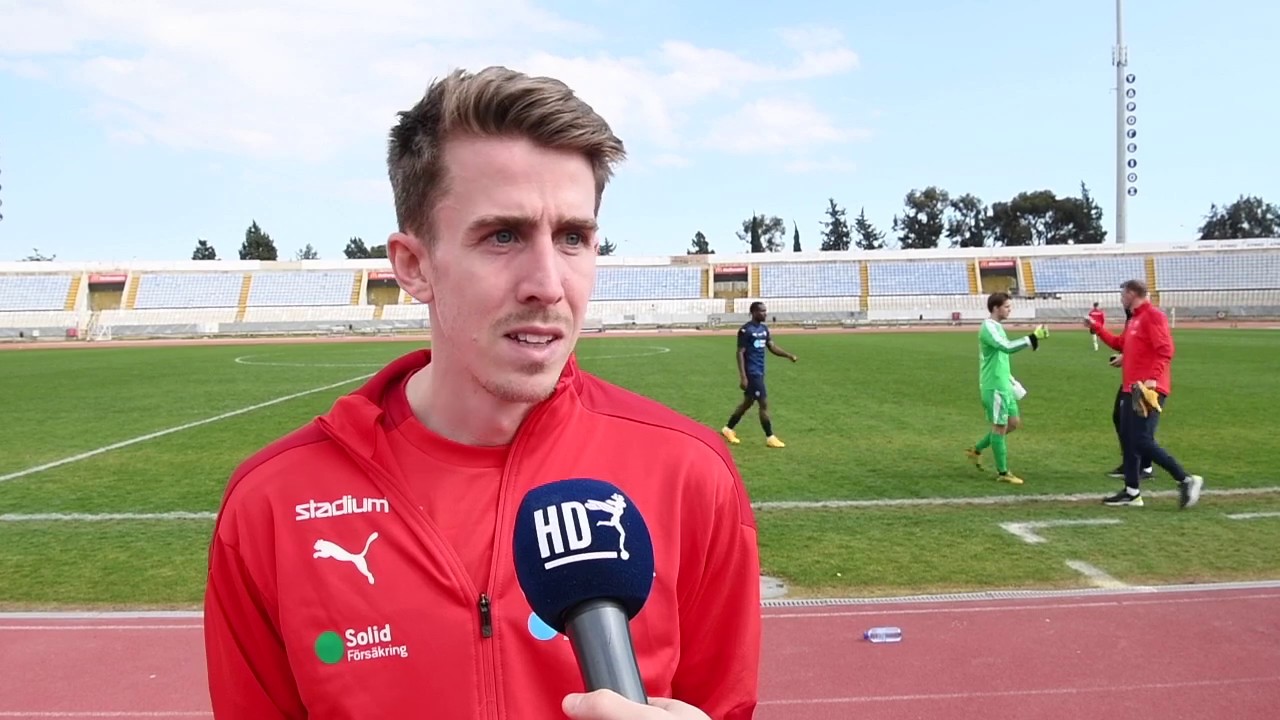 Adam Eriksson efter Helsingborg–Liepaja - YouTube