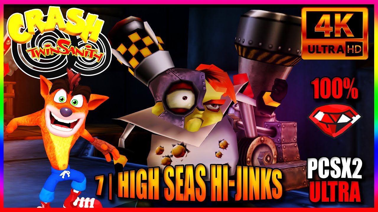 CRASH TWINSANITY PART 7 - High Seas Hi-Jinks 100% Walkthrough | 4K ...