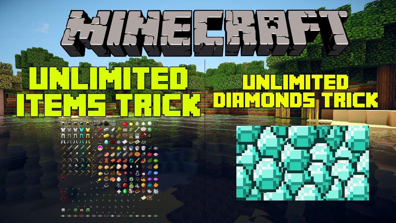 Minecraft: PE - Unlimited Items Trick (0.15.4) Unlimited Diamonds Trick ...
