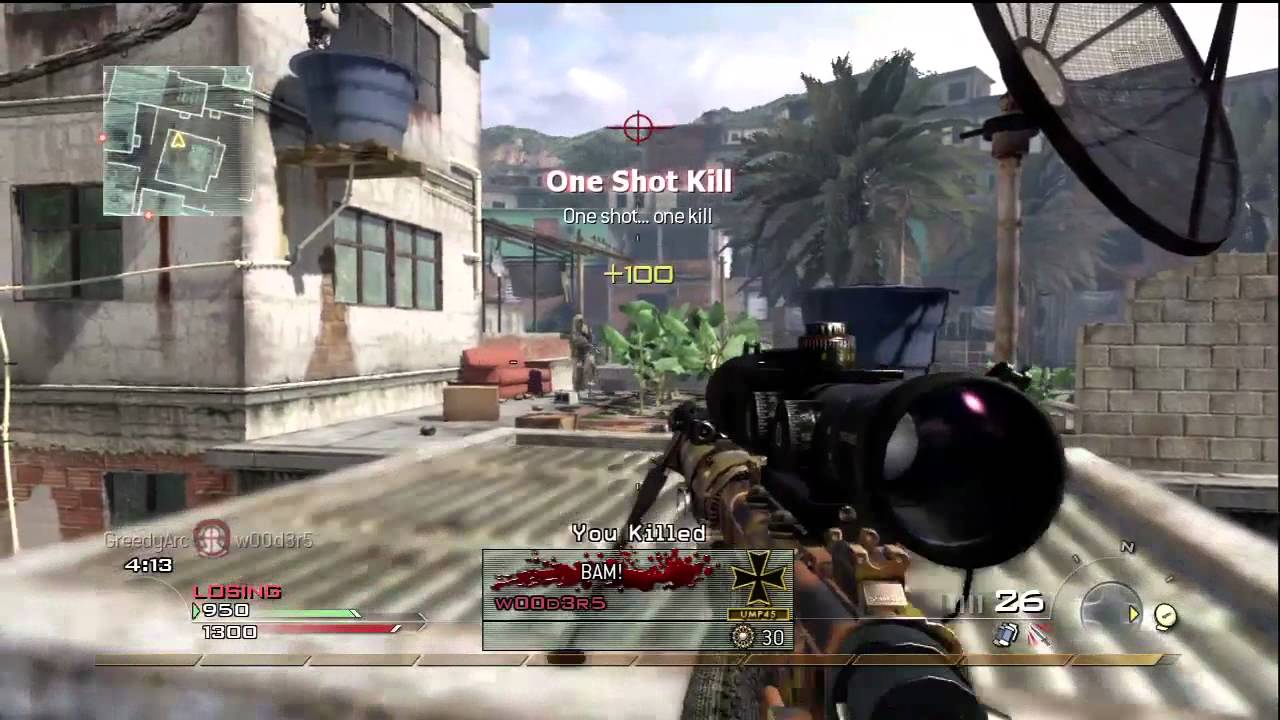 MW2 sniper kill streak - YouTube
