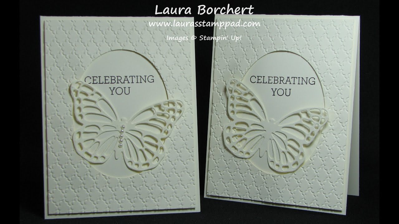 Ways To Use Your Butterfly Thinlits - Laura's Stamp Pad - YouTube