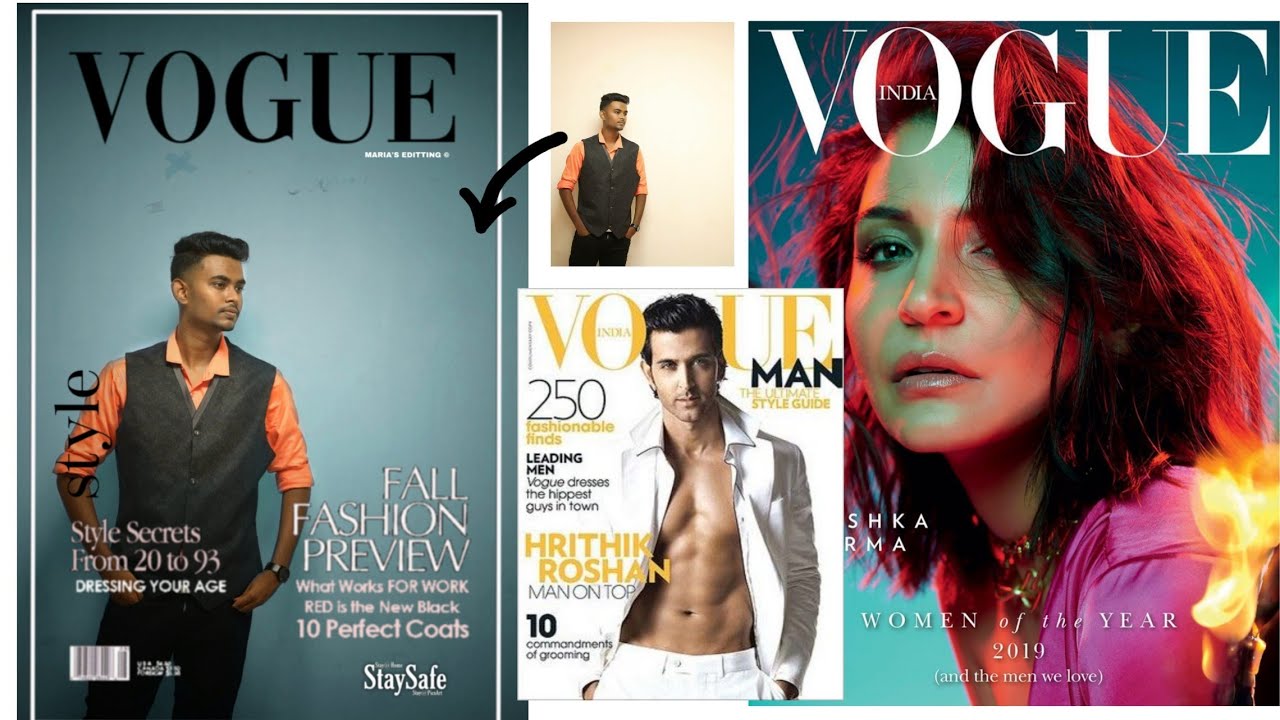 EDIT YOUR PHOTO INTO A VOGUE MAGAZINE COVER / VOGUE MAGAZINE COVER ...