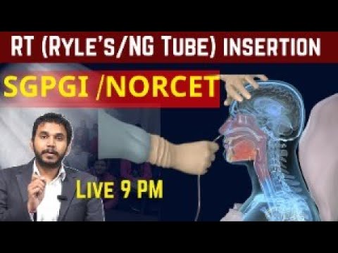 RT Insertion || Ryles Tube Feeding || NG tube insertion | NG tube ...