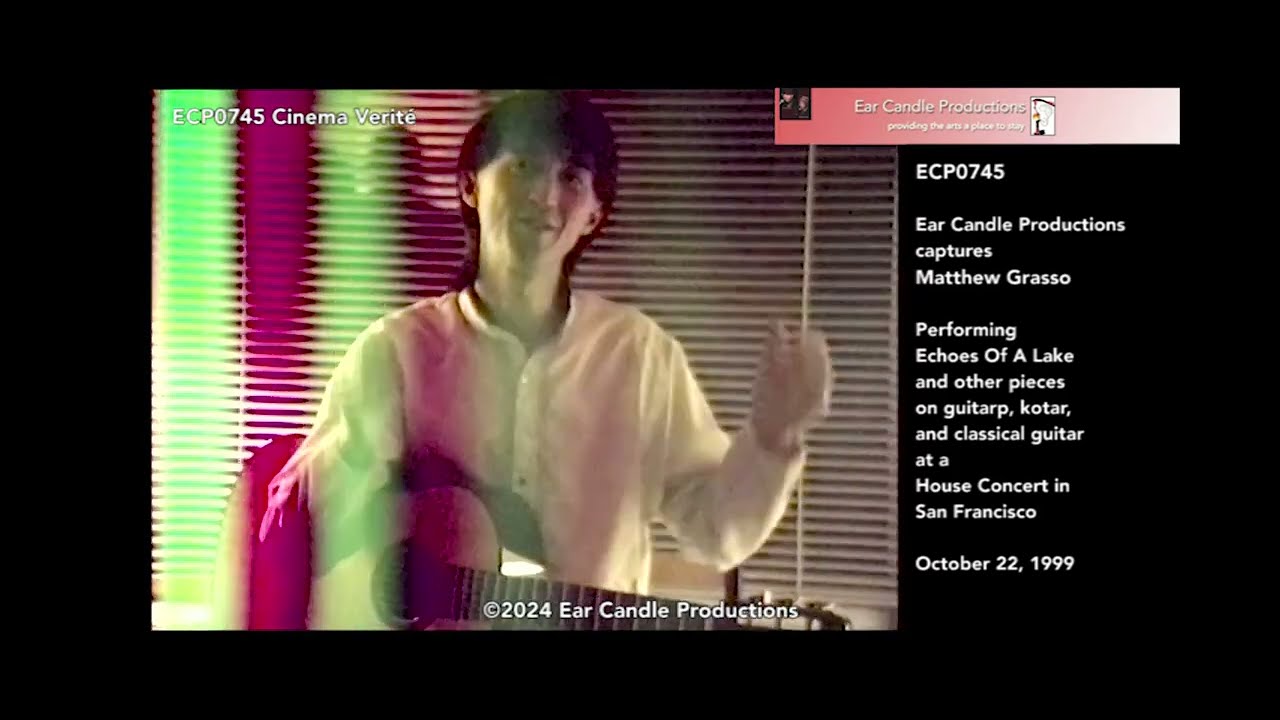 ECP0745 Matthew Grasso house concert with guitarp, kotar, and guitar ...