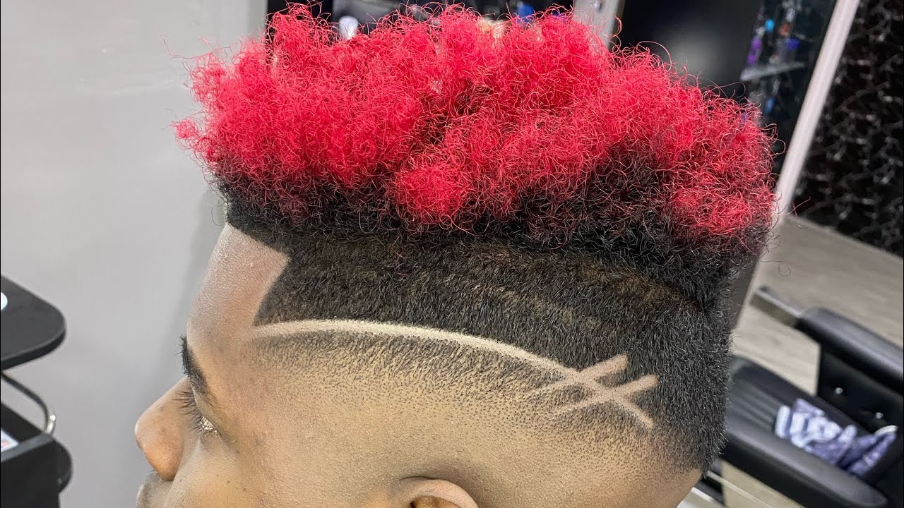 Corte color y diseño en cabello Afro (técnica súper fácil) Anthony Flow ...