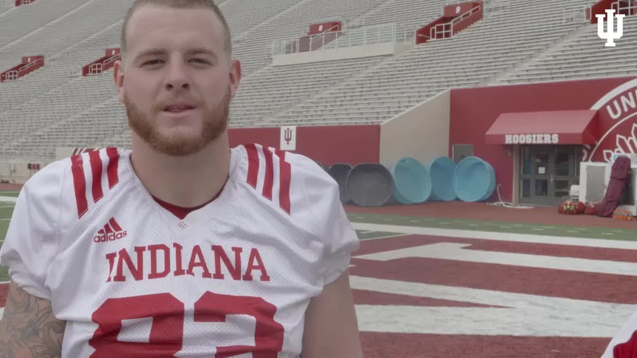 TE Austin Dorris - IU Fall Camp - 8/20/18 - YouTube