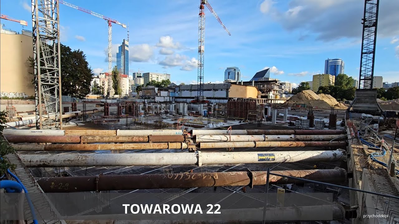 Warszawa / Warsaw Budowa Towarowa 22 - budowa budynku B / Construction ...