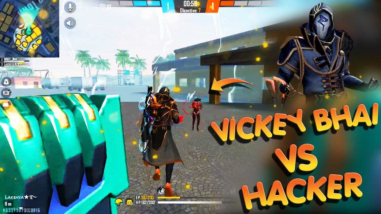 Free Fire Custom Room 2 vs 2 Hacker vs Vickey Bhai Gameplay - YouTube