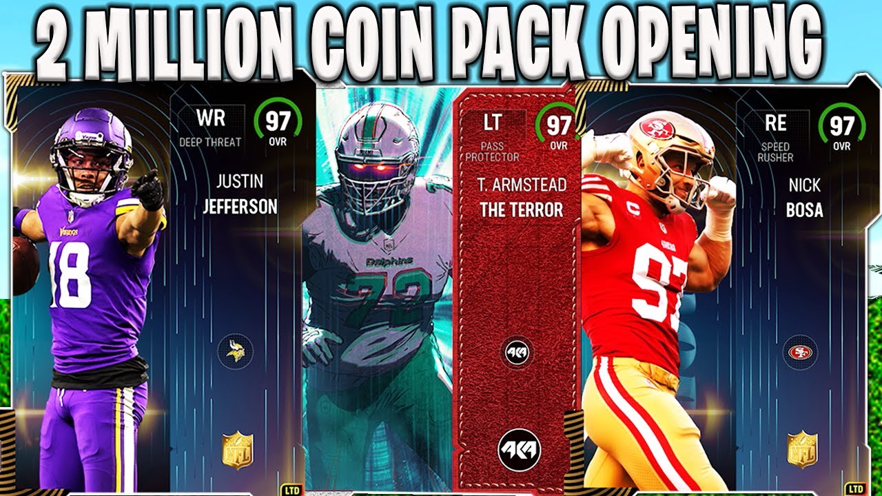 4 LTDS IN PACKS! 2 MILLION COIN PACK OPENING FOR NFL HONORS! MADDEN 23 ...