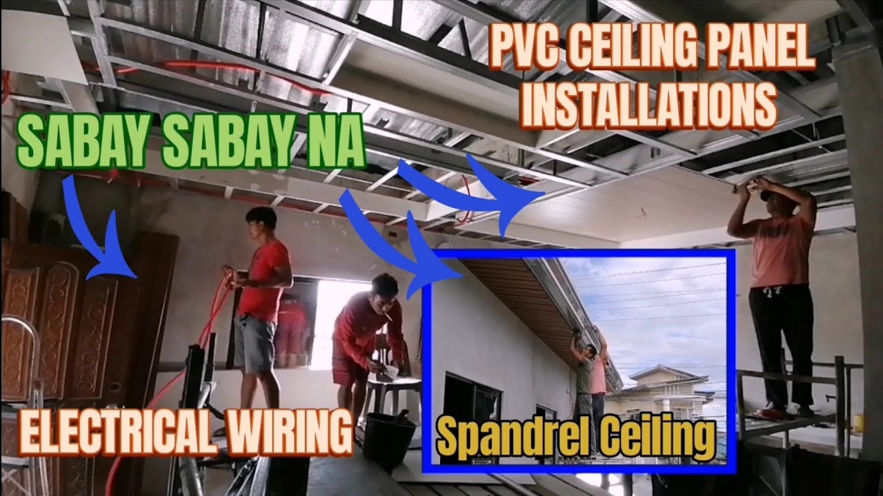 Electrical Wiring, PVC Panel, Spandrel Ceiling Installation sa Santo ...