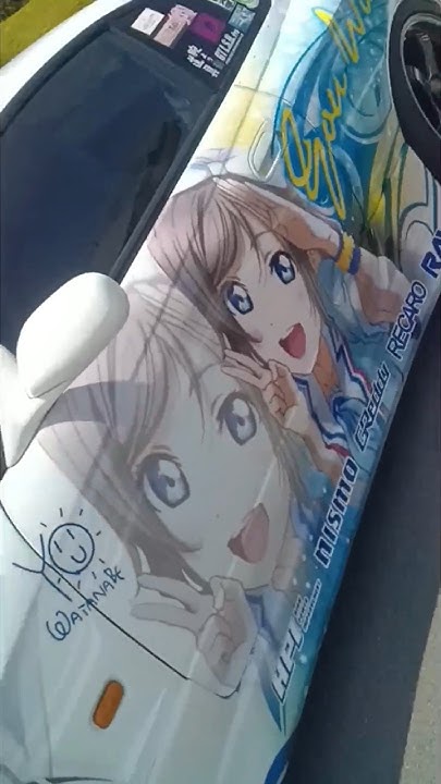 ラブライブ！渡辺曜/園田海未 痛車・車ぷれ7月7日 - YouTube