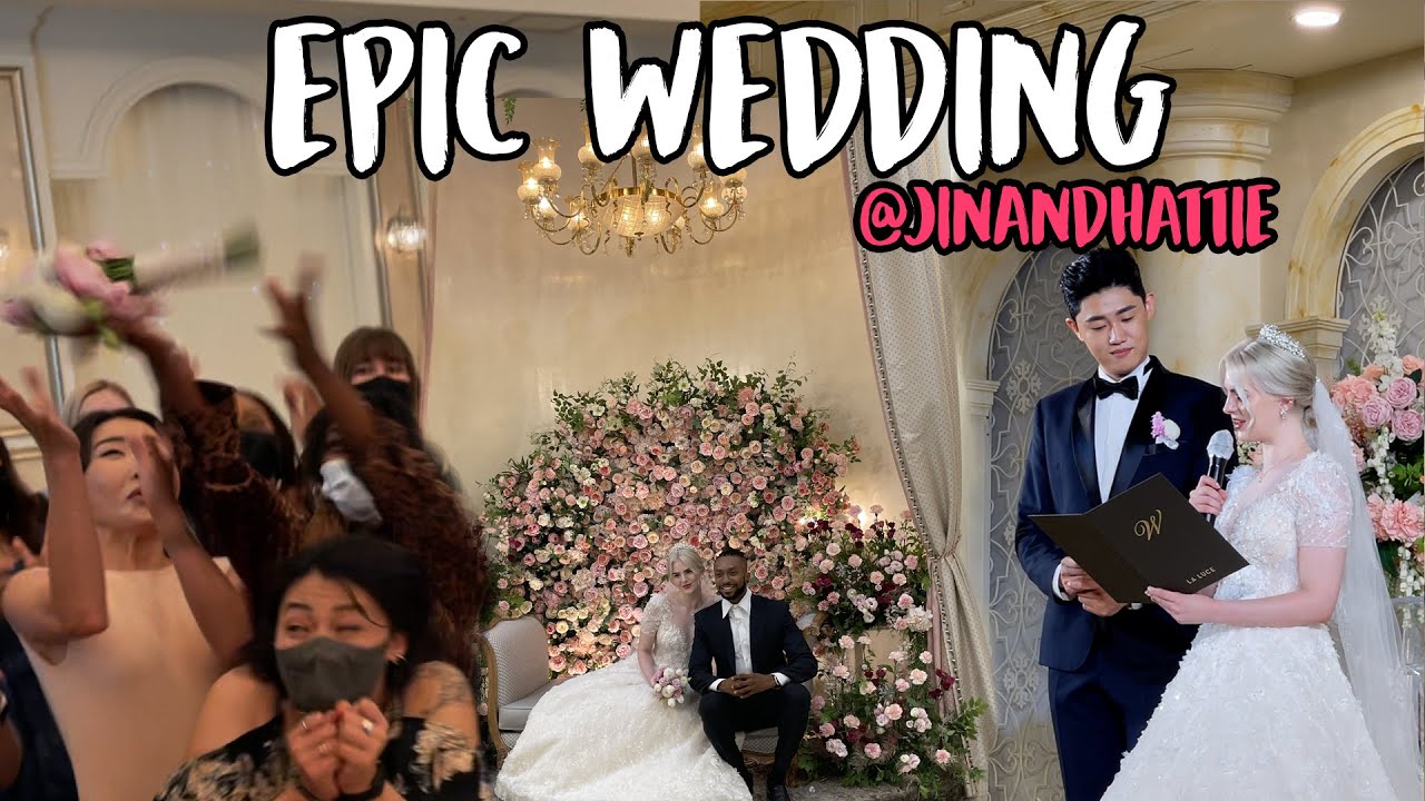 Our Friends Got Married!! 🎉 *JIN and HATTIE’s wedding BTS* 🇰🇷 ...