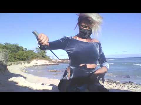 Rip cut Stab Slice Velvet dress ripping #1