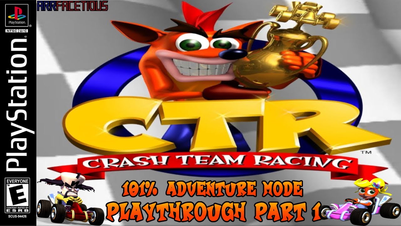 Crash Team Racing (PS1) - 101% Adventure Mode | Playthrough Part 1 ...