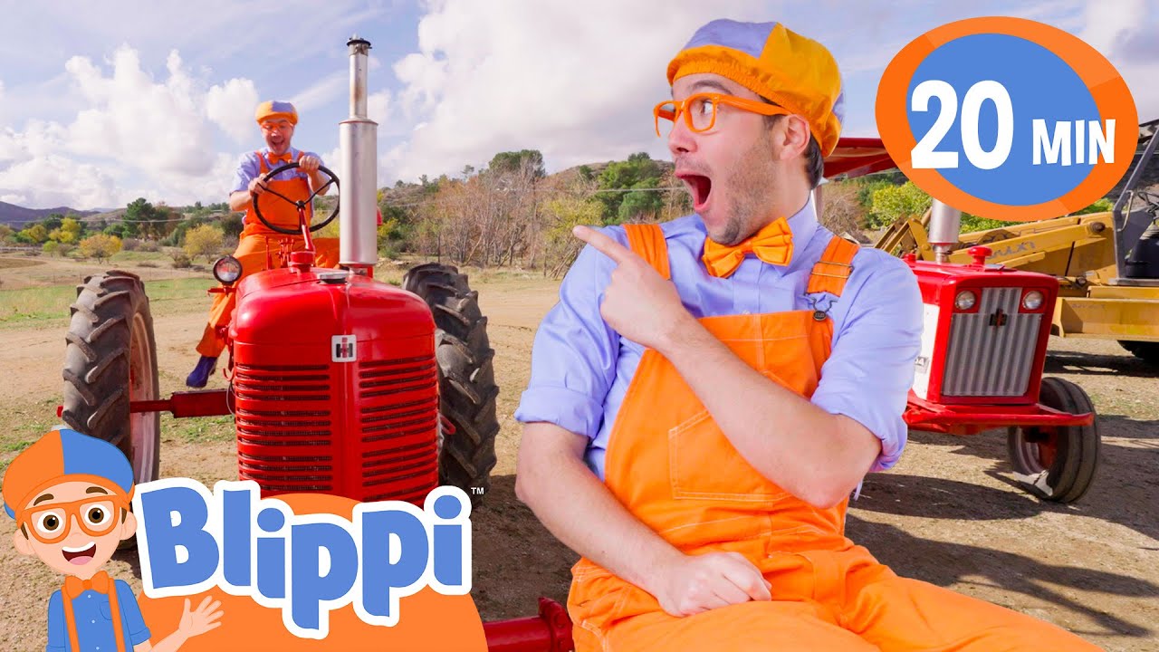 GIANT WHEELS on the Tractor! 🚜 | Blippi Songs 🎶| Educational Songs For ...