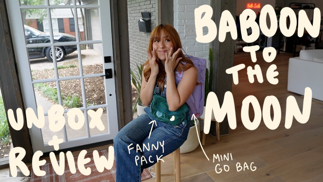 baboon to the moon unboxing + review of the fanny pack and go bag - YouTube