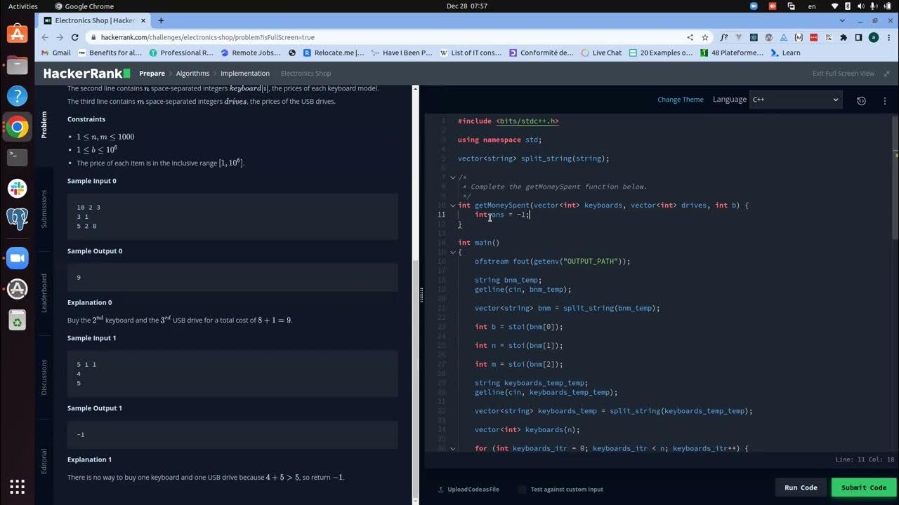 HackerRank : Electronics shop - YouTube