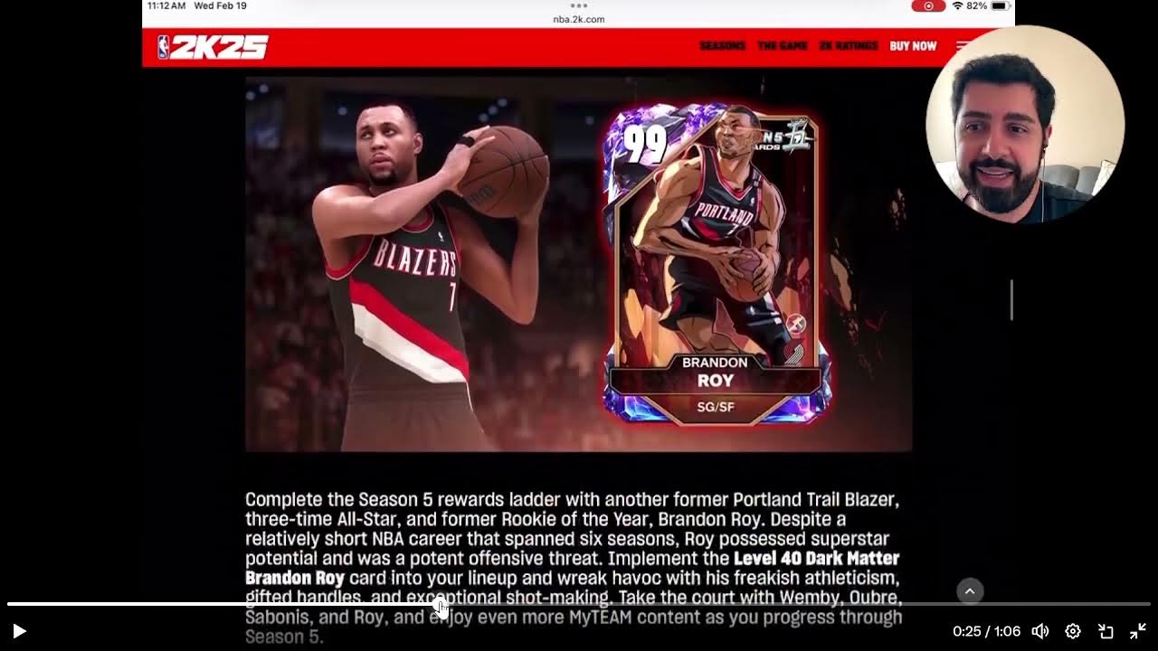 FREE WEMBY?! DARK MATTER BRANDON ROY! Season 5 Courtside Report for NBA 2K25 MyTeam - YouTube