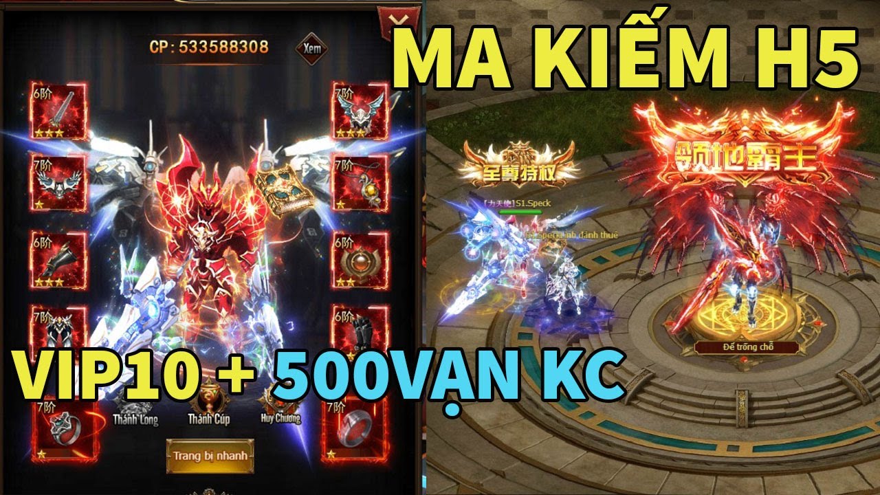 Game Cày Cuốc Ma Kiếm H5 Việt Hóa mới nhất 2023 - Free VIP10 + SVIP6 ...
