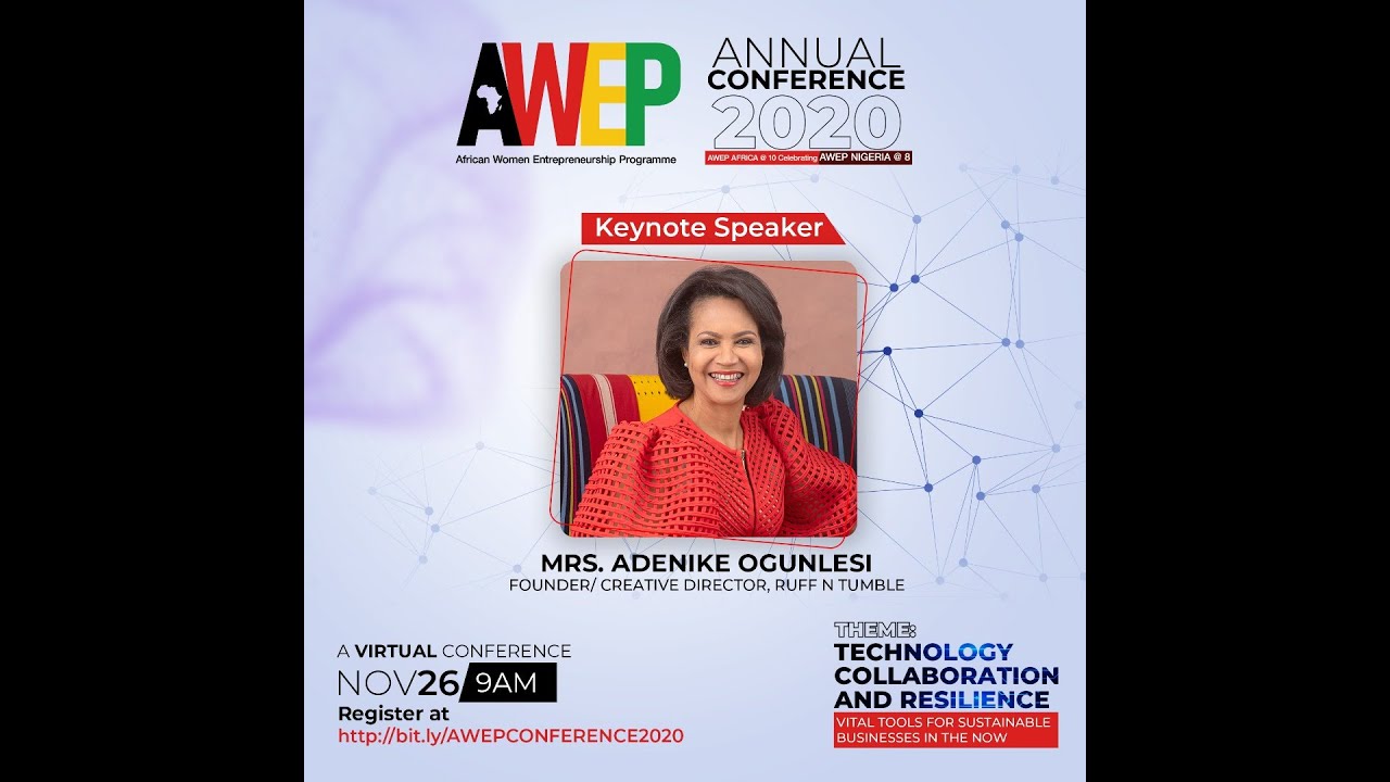 AWEP Nigeria Annual Conference 2020: Keynote Address by Mrs. Adenike Ogunlesi - YouTube
