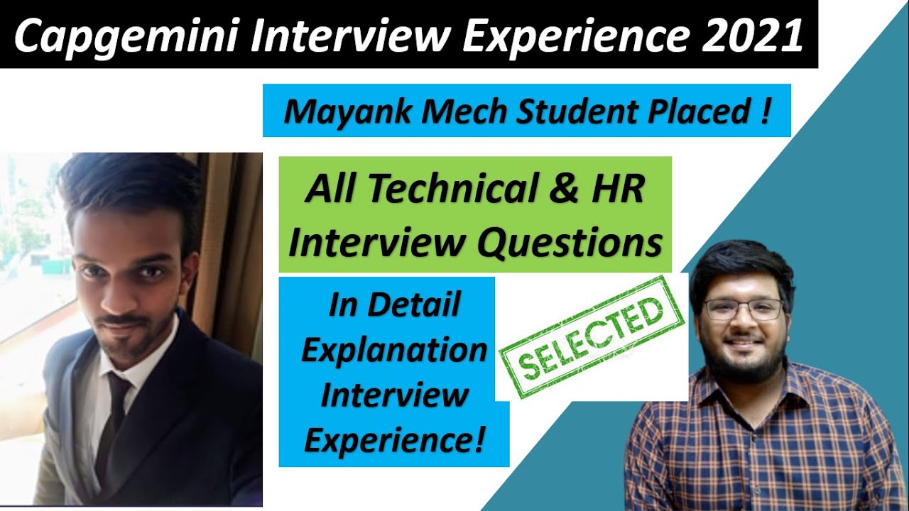 Capgemini Interview Experience | Mayank 2021 Selected | All Interview ...