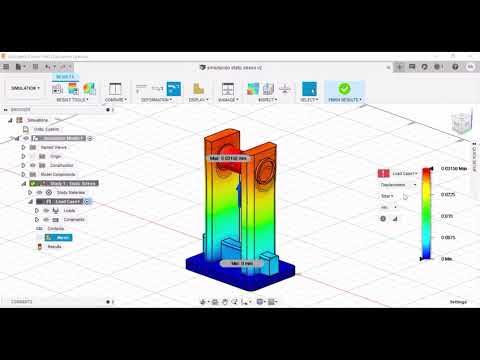 simulación static stress fusion360 - YouTube