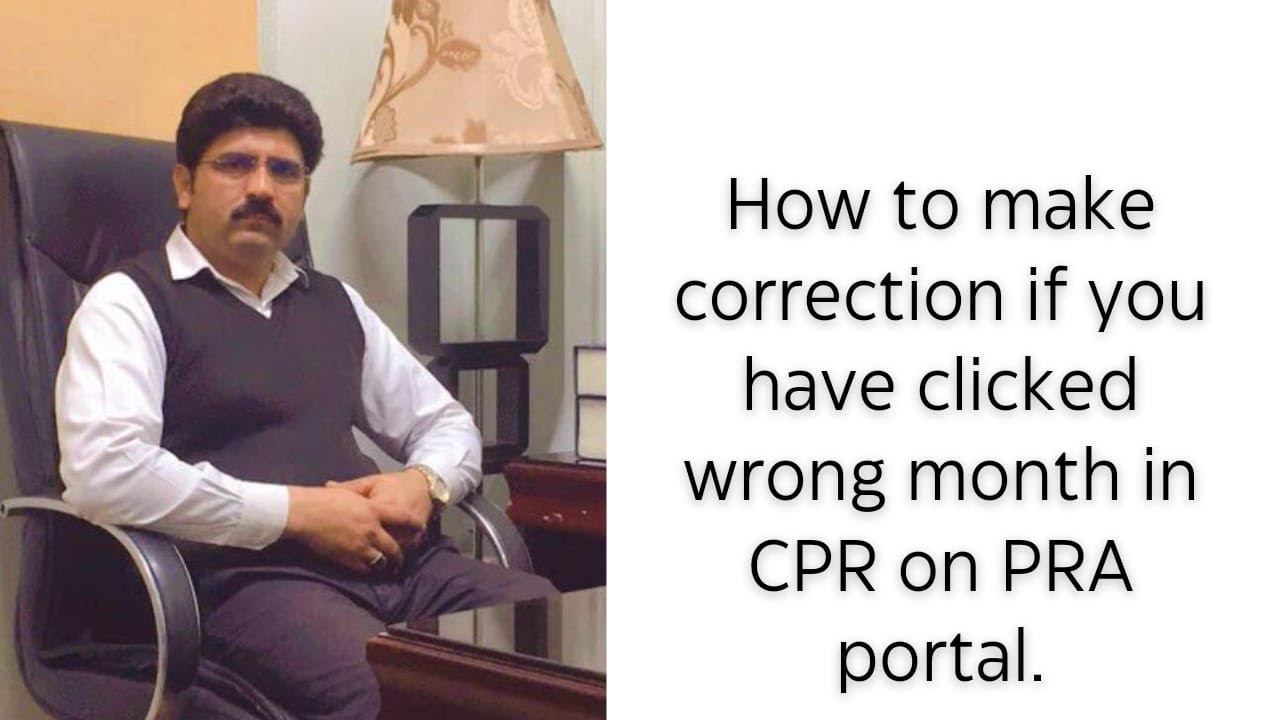 How to make correction in CPR on Punjab Revenue Authority. #pra # tax # ...