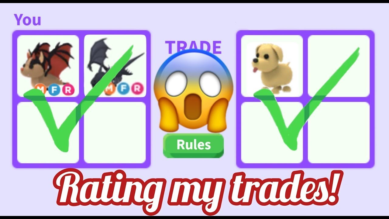 Rating my adopt me trades... - YouTube