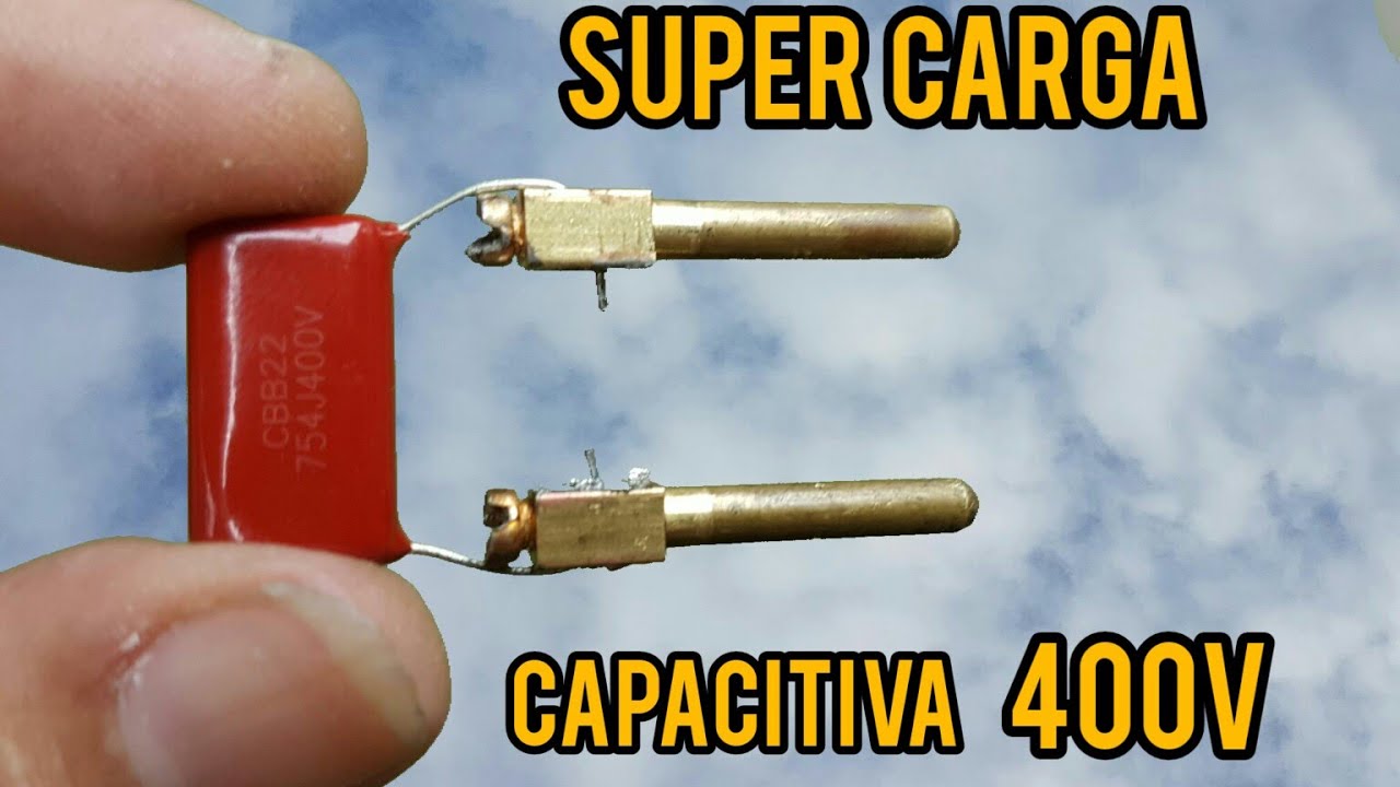 COMO FAZER super carga carregada capacitiva. como uma arma teaser. 400 ...